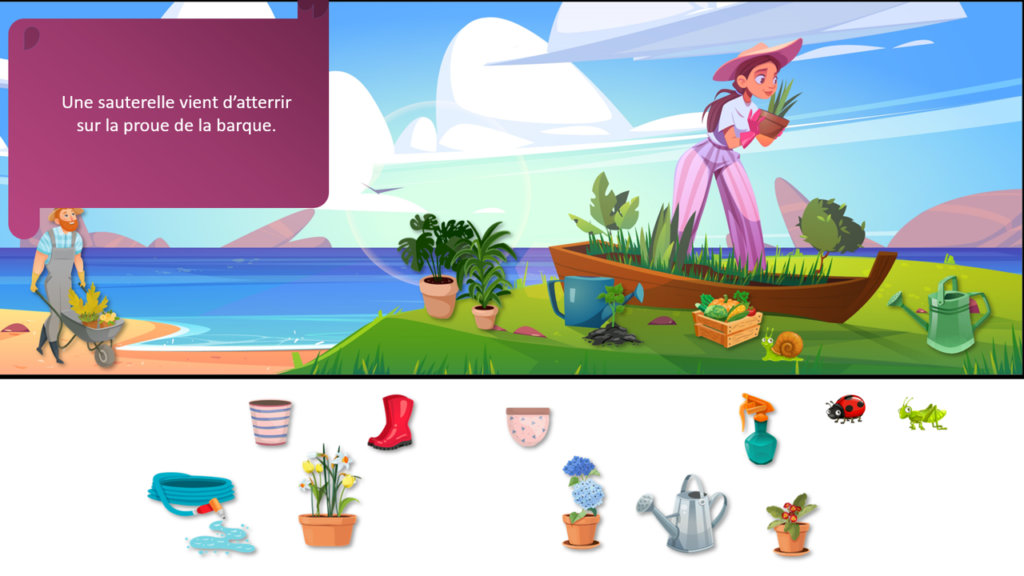 Scènes à compléter – au printemps – Compréhension/expression orale ou ...